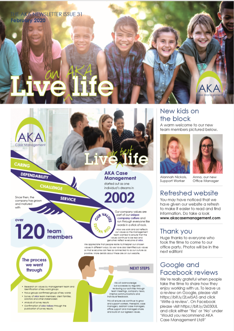 Newsletter - Winter 2020 - AKA Case Management